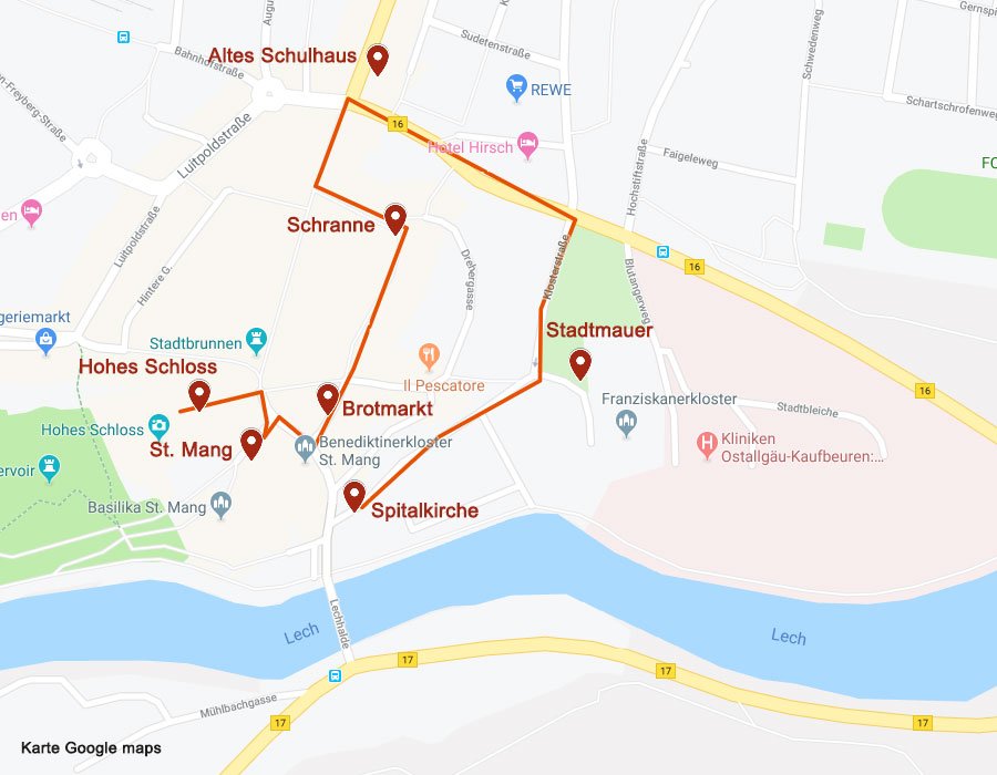 Sehenswürdigkeiten in Füssen - ein Rundgang durch Füssen