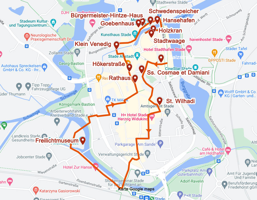 Sehenswürdigkeiten in Stade - Hansehafen im Alten Land